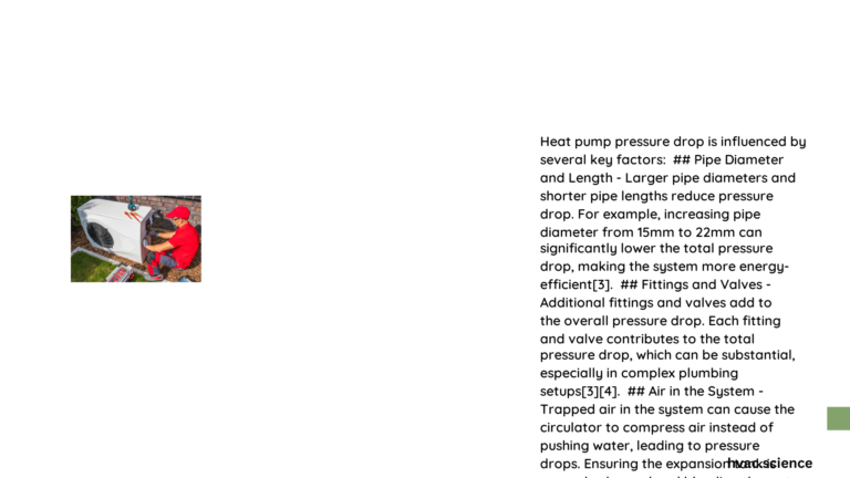 Heat Pump Pressure Drop: Comprehensive Analysis and Performance ...