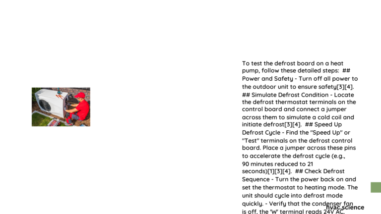 Testing Defrost Board on Heat Pump: Comprehensive Diagnostic Guide
